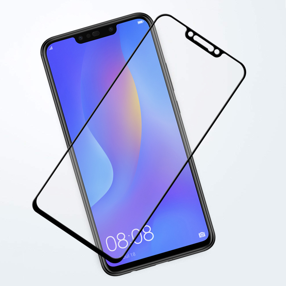 Full Tempered Glass Screen Protector - Huawei Nova 3i (Black)